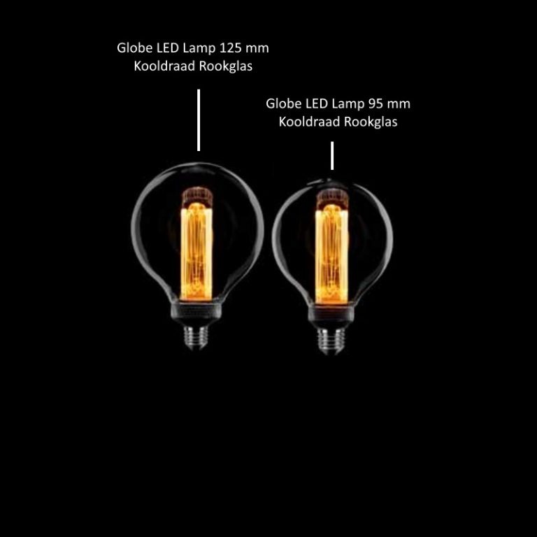 LED Kooldraadlamp Rookglas | Dimmen zonder dimmer