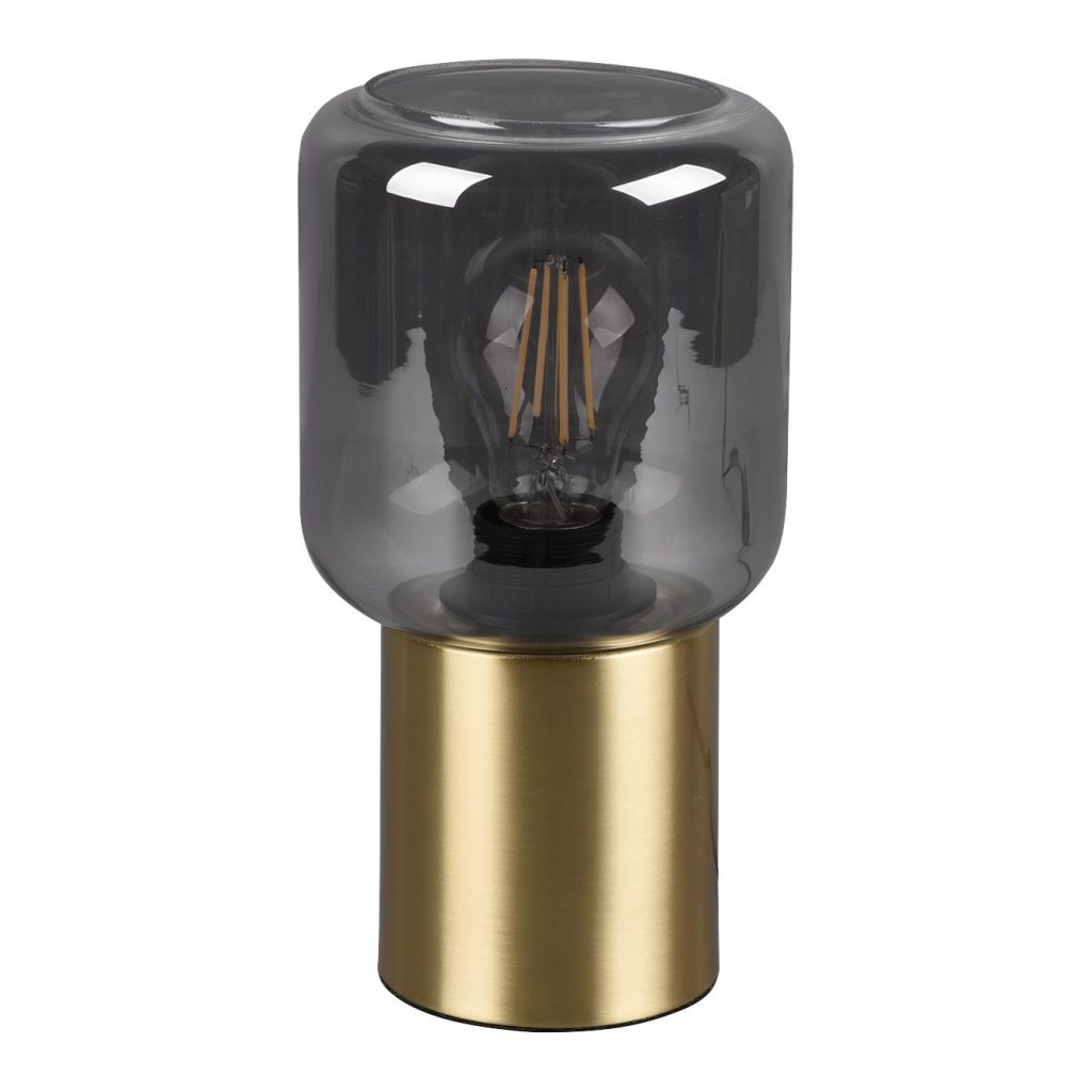 nico-tafellamp-goud-metaal-rookglas-24cm-led-lamp