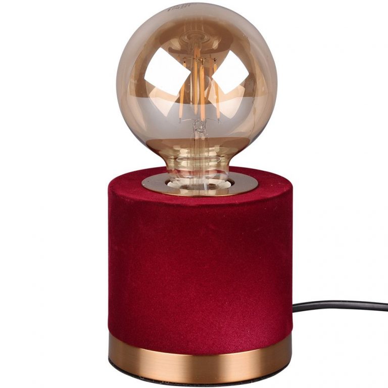 judith-tafellamp-fluweel-rood-koper-Led-lamp-11cm