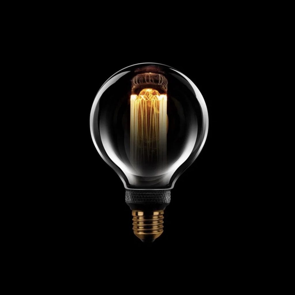 LED Kooldraadlamp Edison Half Smoke | Dimmen zonder dimmer